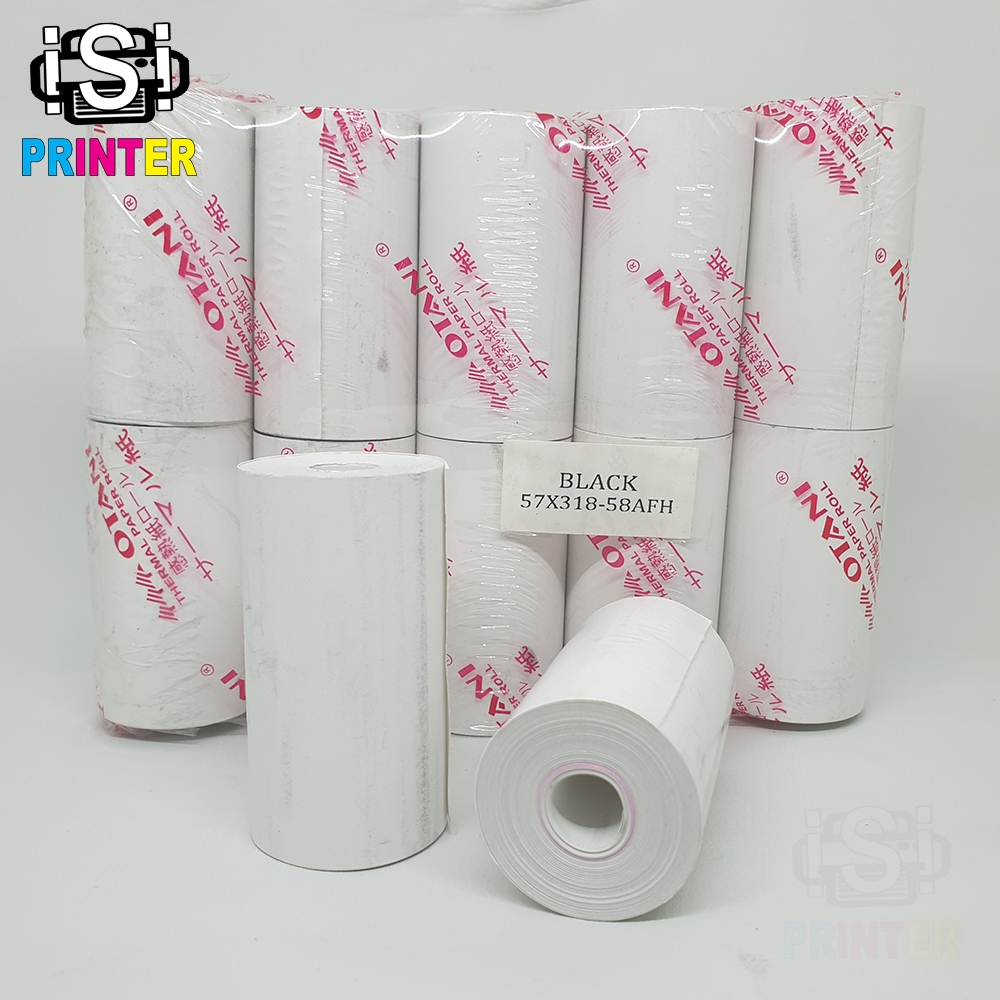Jual Kertas Thermal Otani 57 X 31 Struk Paper Roll 58 mm Coreless Hitam ...