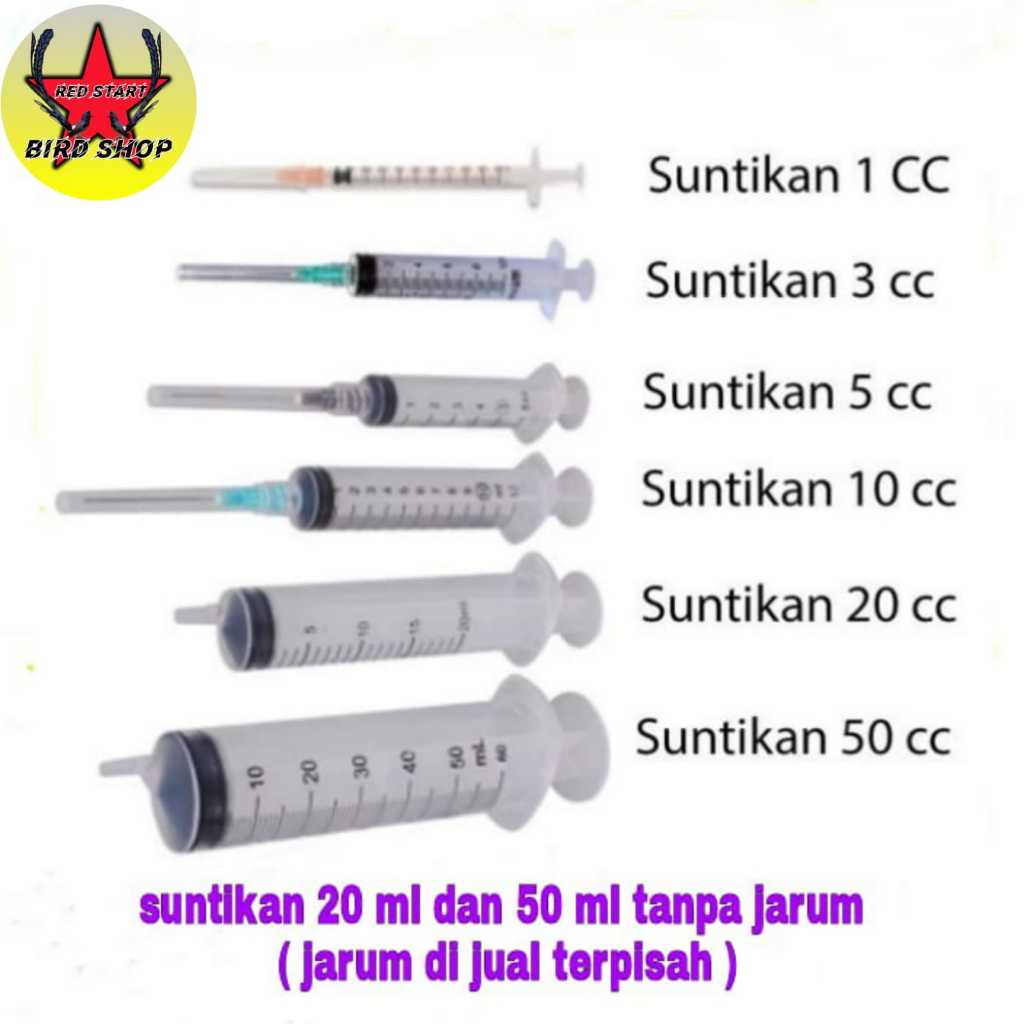 Jual spet suntikan kecil hewan sakit 1ml 3 ml 5 ml 10 ml 20 ml suntikan ...
