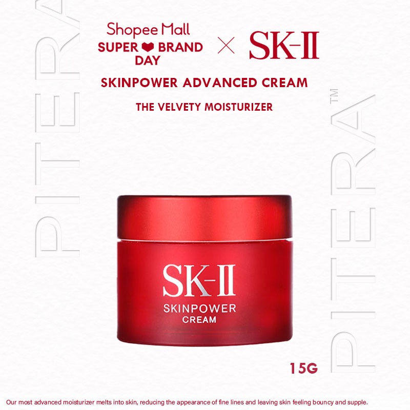 Jual SK II Original Moisturizer Skinpower Advanced Cream 15G Reduces Fine Lines And Leaves Skin ...