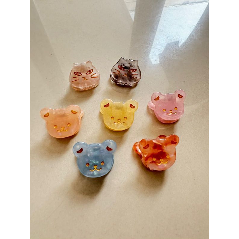 Jual jepit kecil marble boneka / jepit marble beruang kecil / jepit ...