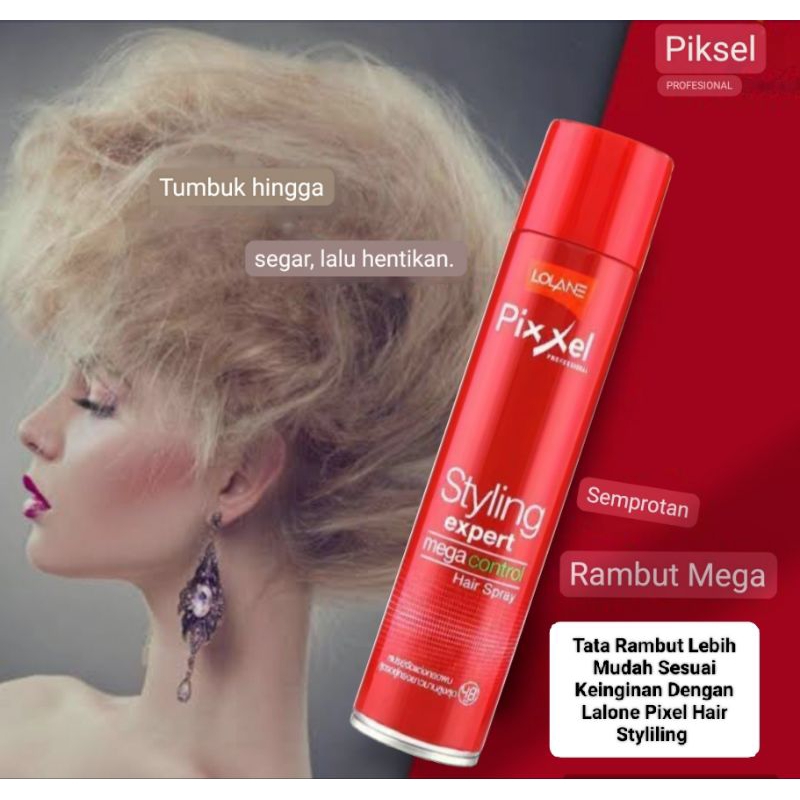 Jual LOLANE PIXEL Expert Hair Styliling Spray Multivitamin 200ml & 300 ...