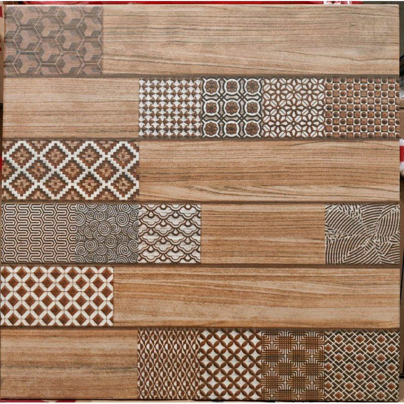 Jual Keramik Lantai WOODLAND BROWN 40X40 KW 2 SIGNATURE DOFF EMBOSSED ...