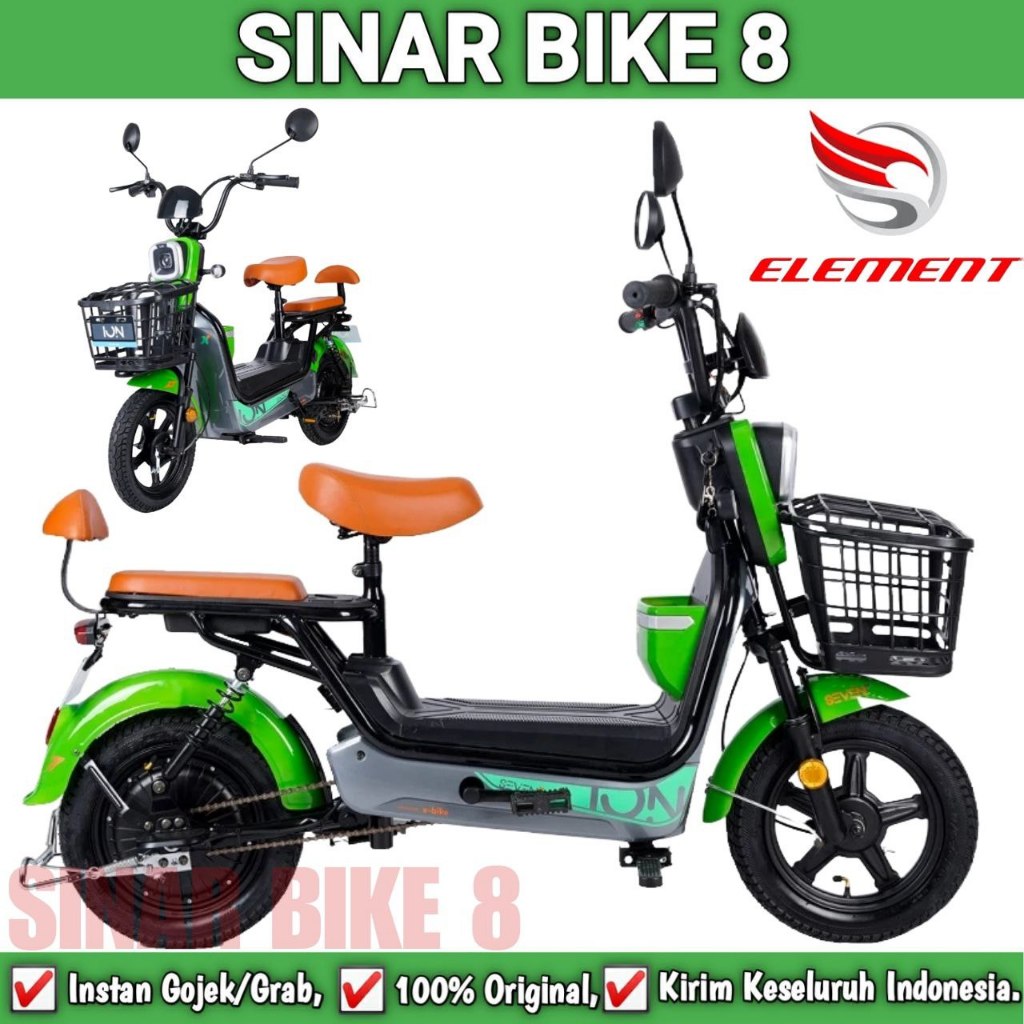 Jual Sepeda Listrik ION SEVEN X BY ELEMENT 500 Watt Electric E Bike ...