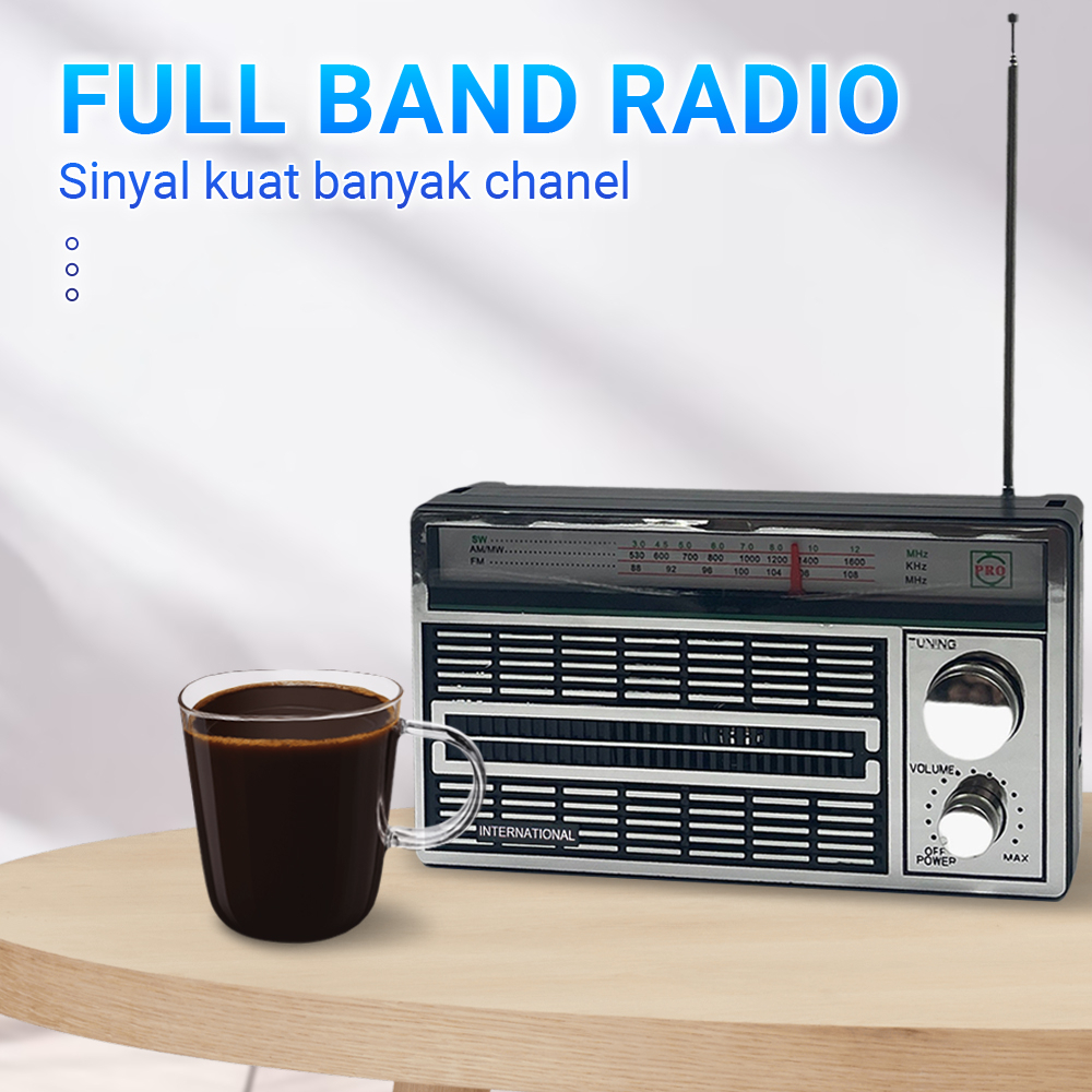 Jual RADIO international F-4250 AM-FM PORTABLE RADIO JADUL UNIK AC-DC ...