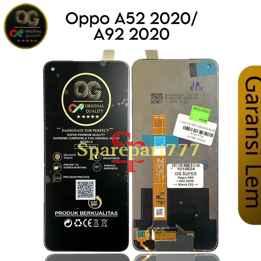 Jual ORIGINAL SUPER OG - LCD Touchscreen Fullset Oppo A52 / A92 / CPH2061 / CPH2069 / PADM00 ...