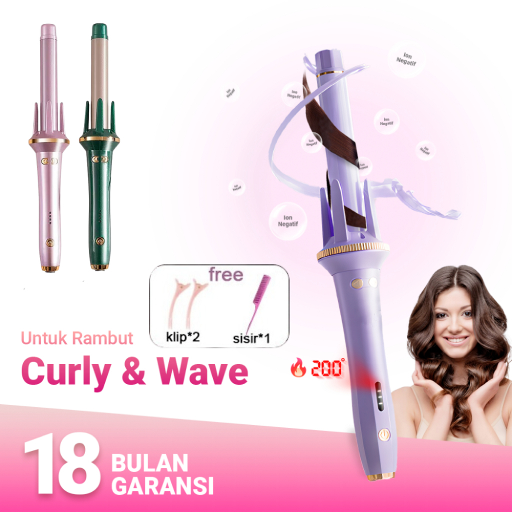 Jual Curly Styler 25mm Catokan Curly Otomatis Ceramics Curly Catokan Keriting Keramik Otomatis ...