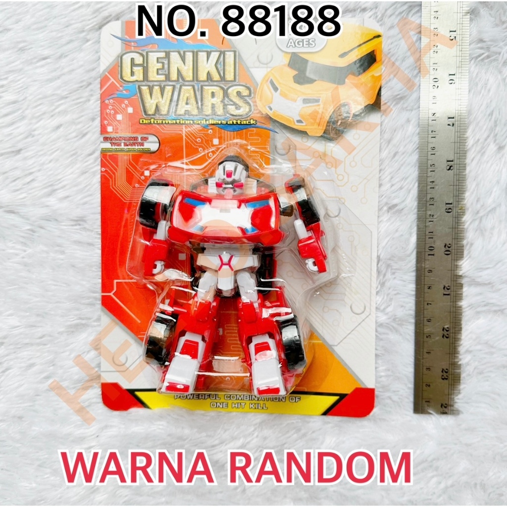 Jual MAINAN NO. 88188 GENKI WARS ROBOT ROBOTAN BISA BERUBAH BENTUK JADI MOBIL MOBILAN SUPERHERO ...