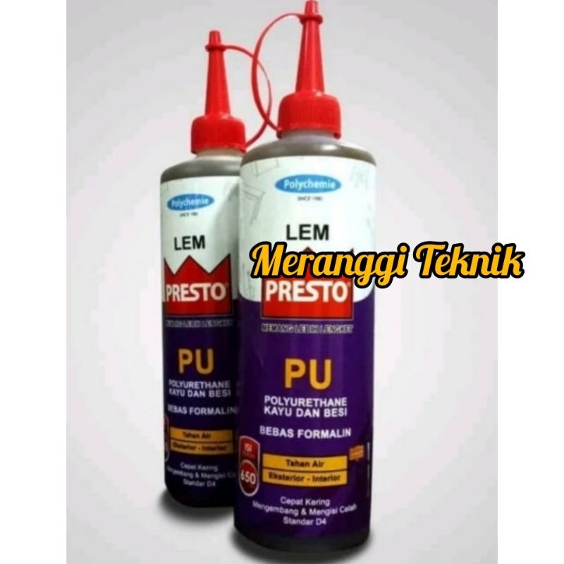 Jual id2114 Lem presto kayu besi serbaguna 650 gram PU Polyurhetane tahan air | Shopee Indonesia