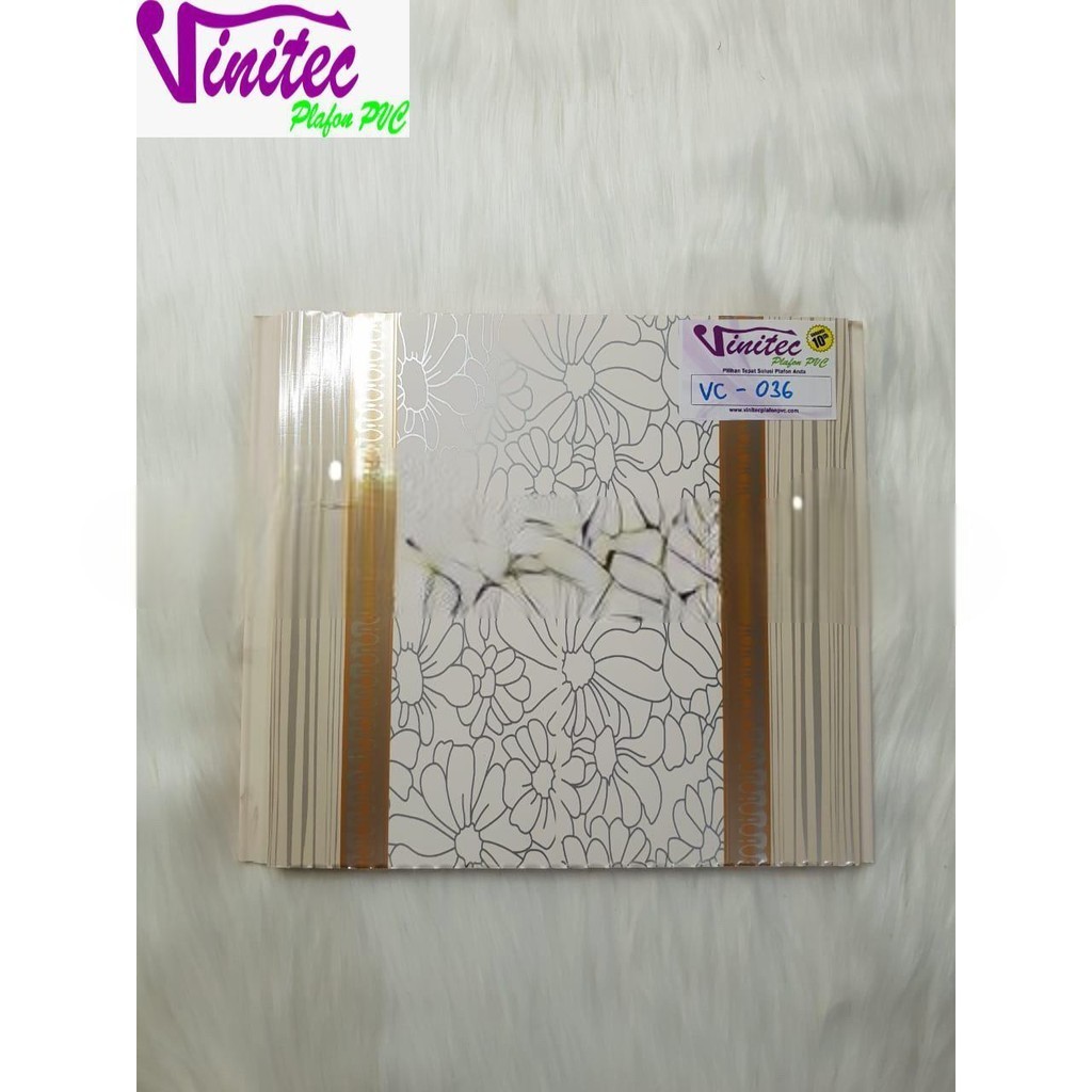 Jual Plafon PVC VINITEC / Plafon PREMIUM TYPE VC 036 Per Lembar 3M / 4M ...