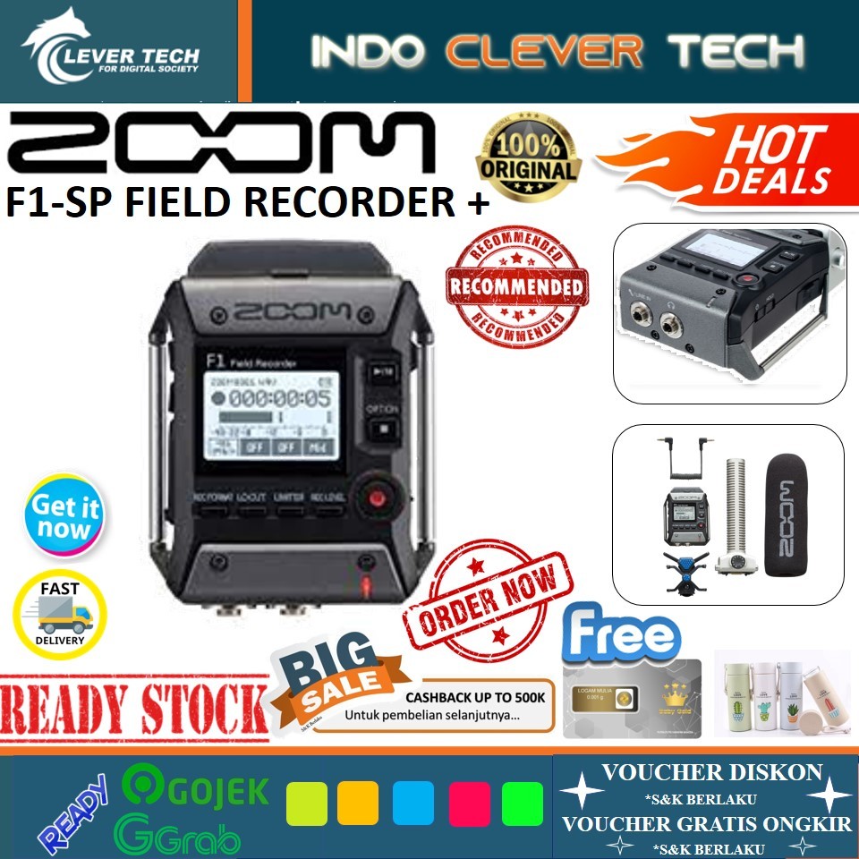 Jual Zoom F1 SP Field Recorder With Shotgun | Shopee Indonesia