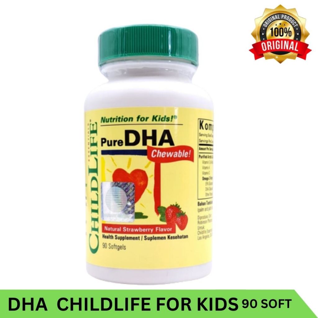Jual ChildLife Essentials Pure DHA BPOM 90 Softgel Suplemen Omega 3 ...