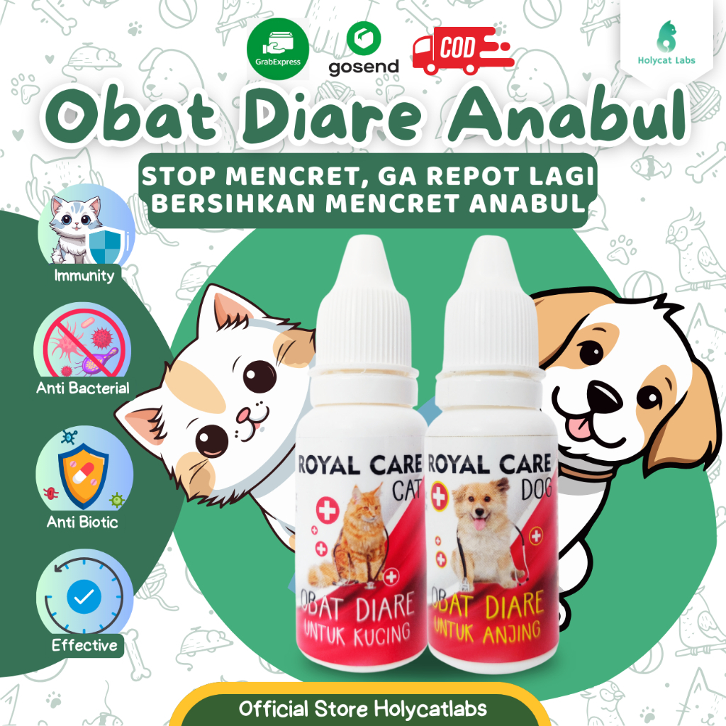 Jual Royal Care Kucing Anjing Diare 10 ml - Obat Kucing Anjing Bab ...