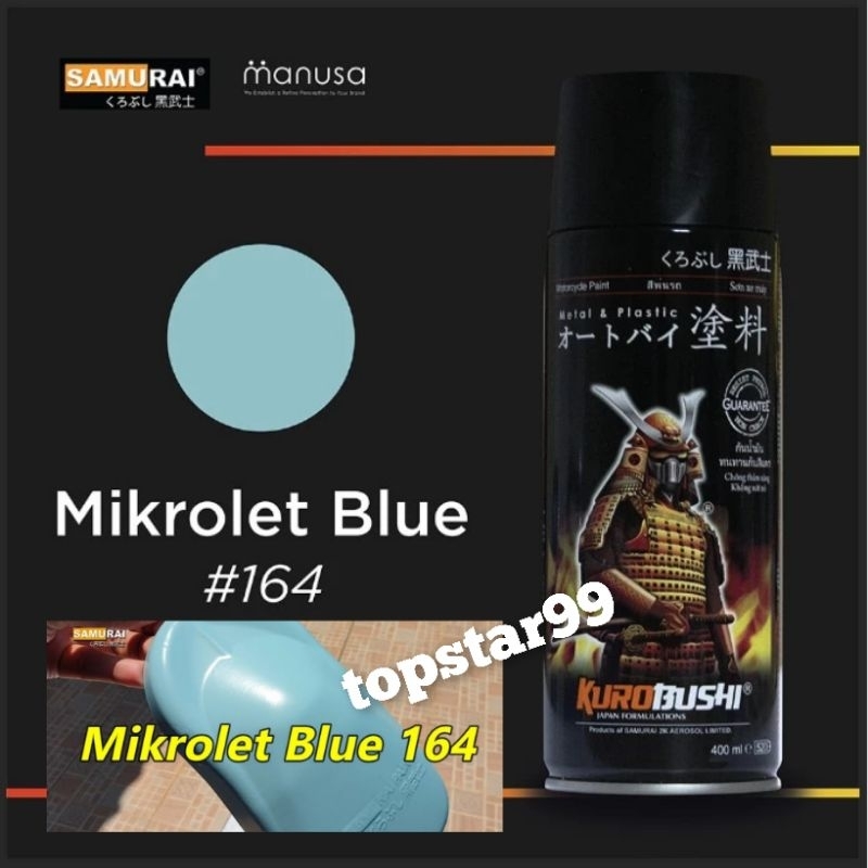 Jual Samurai Paint Pilok Cat Semprot Biru Muda Telor Asin Mikrolet Blue 164 Spray Paint ...