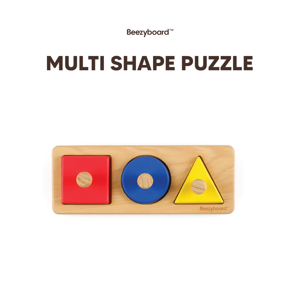 Jual Beezyboard - Multi Shape Puzzle - mainan mencocokkan bentuk/mainan ...