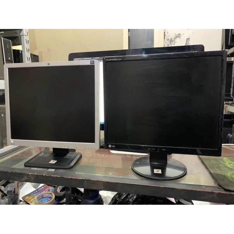 Jual monitor pc 19” kotak square normal monitor komputer kotak | Shopee ...