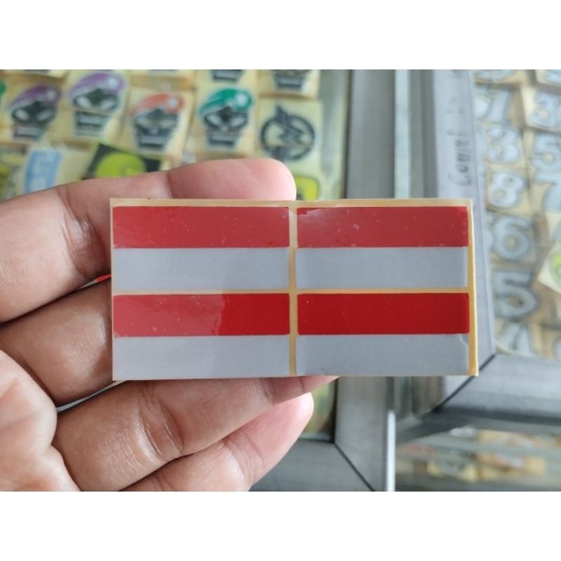 Jual Stiker Bendera Indonesia isi 4 | Shopee Indonesia