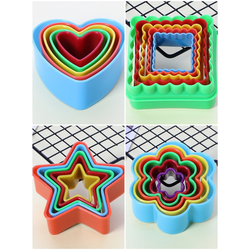 Jual Cookies Cutter set bentuk / Cutter cookies bentuk bintang love ...