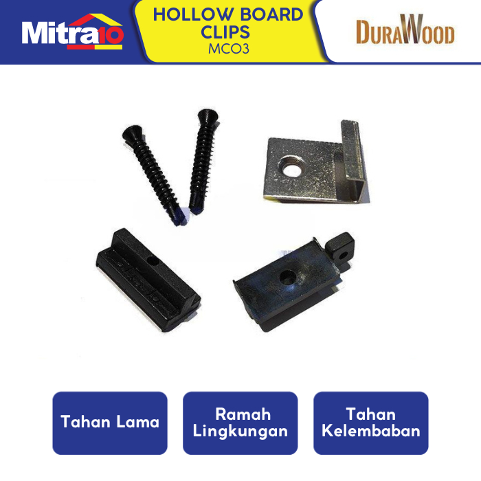 Jual Durawood Hollow Board Clips MC03 (25 Pcs/Kemasan) | Shopee Indonesia