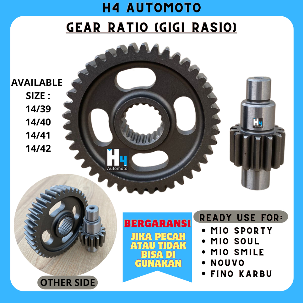 Jual Gir Gear Ratio Gigi Rasio Mio Sporty Mio Soul Mio Smile Fino Karbu ...