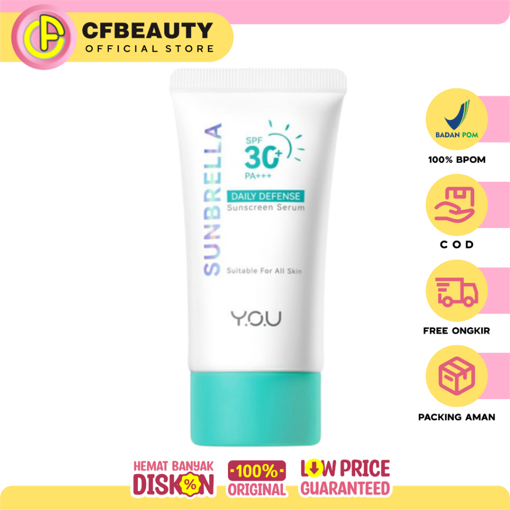 Jual YOU Sunbrella Daily Defense Sunscreen Serum SPF30 | Tabir Surya ...