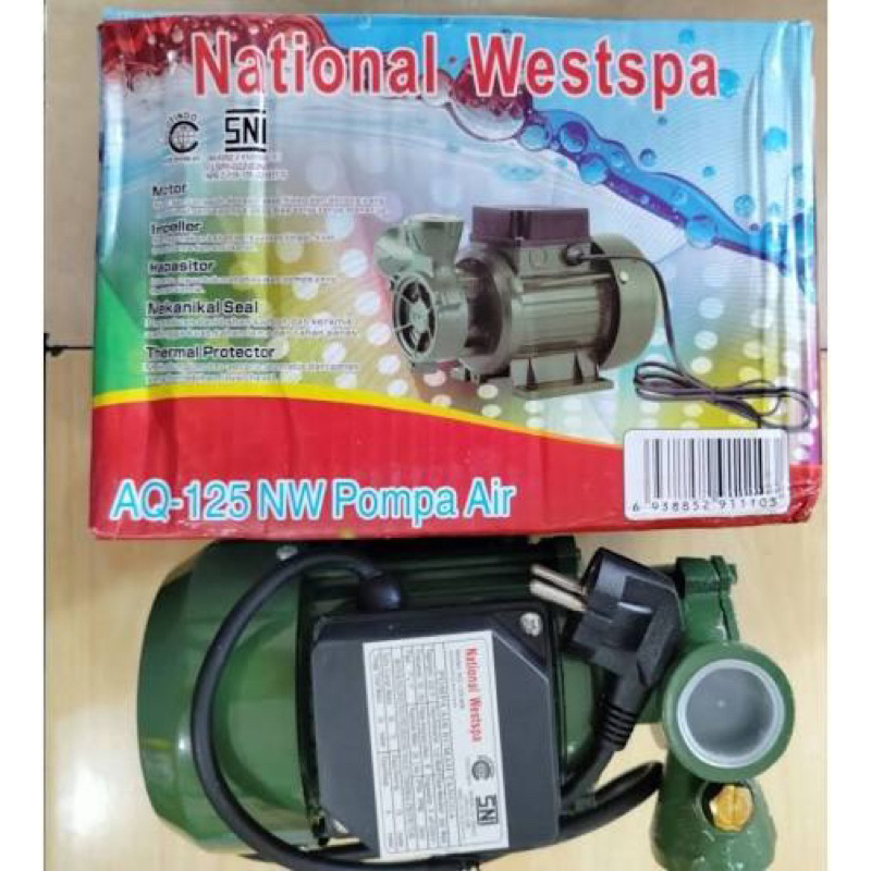 Jual pompa air mesin air national aq125 aq 125 dangkal dab dap | Shopee ...