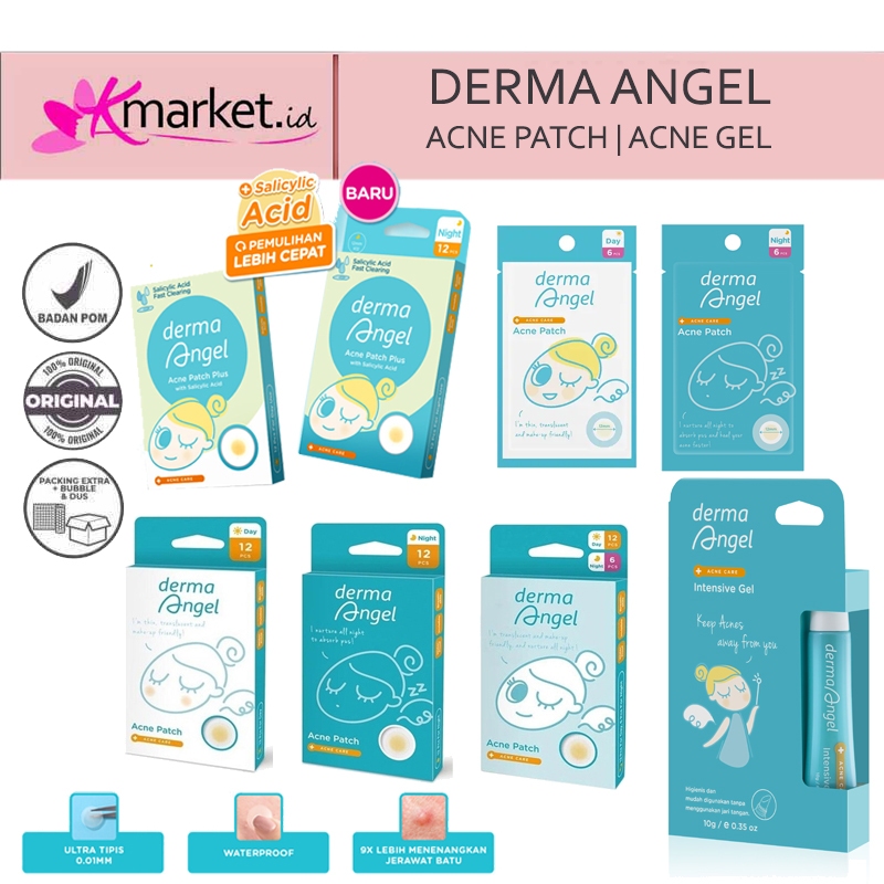 Jual Derma Angel Acne Patch Sticker Jerawat | Derma Angel Acne Gel ...