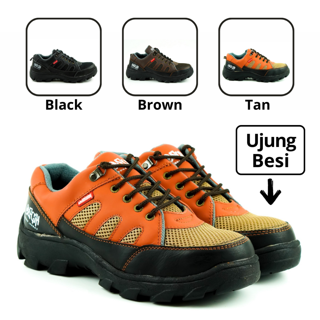 Jual Sepatu Safety Shoes Kerja Pria Septi Septy Sefty Proyek Gunung ...