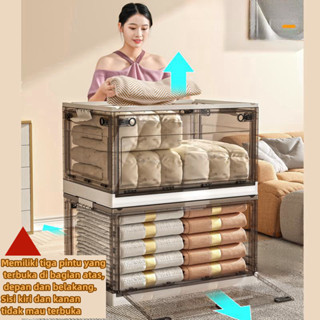 Jual Transparan Storage box Foldable Penyimpanan Box Kapasitas ekstra ...