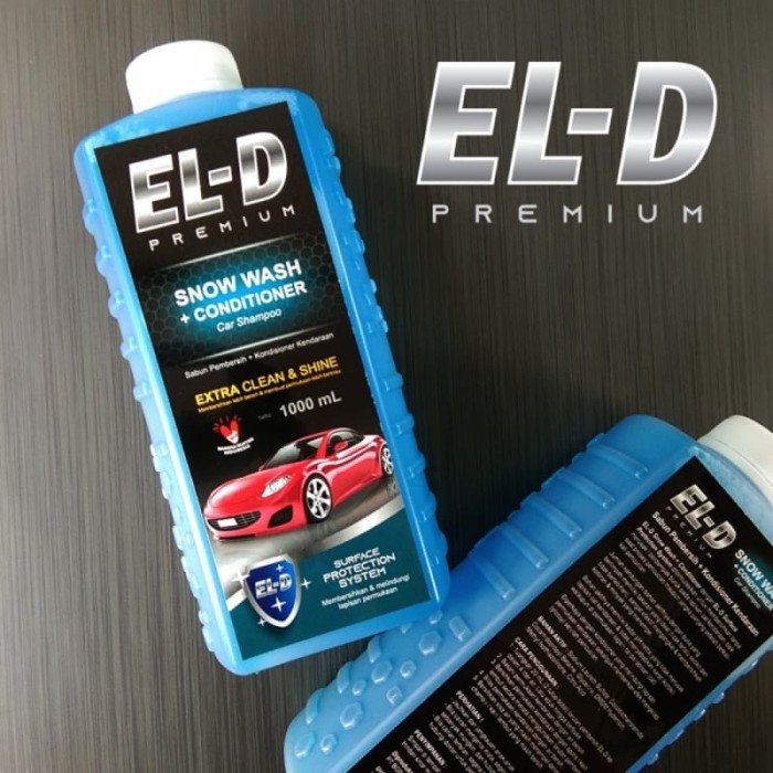 Jual Shampo mobil / sabun cuci mobil EL-D Premium Snow Wash 1L (grosir ...