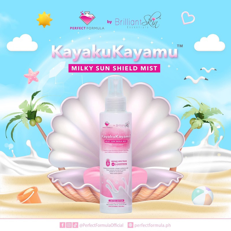 Jual Sunscreen spray KayakuKayamu Milky SPF 50 Perfect Formula by ...