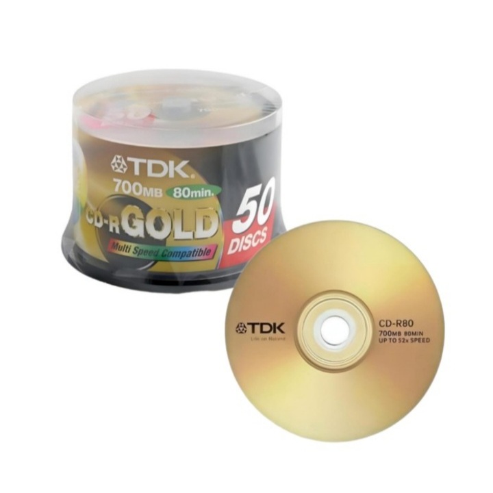 Jual CD R TDK Gold Satuan CDR Blank CD-R Kosong Kaset CD Disc | Shopee Indonesia