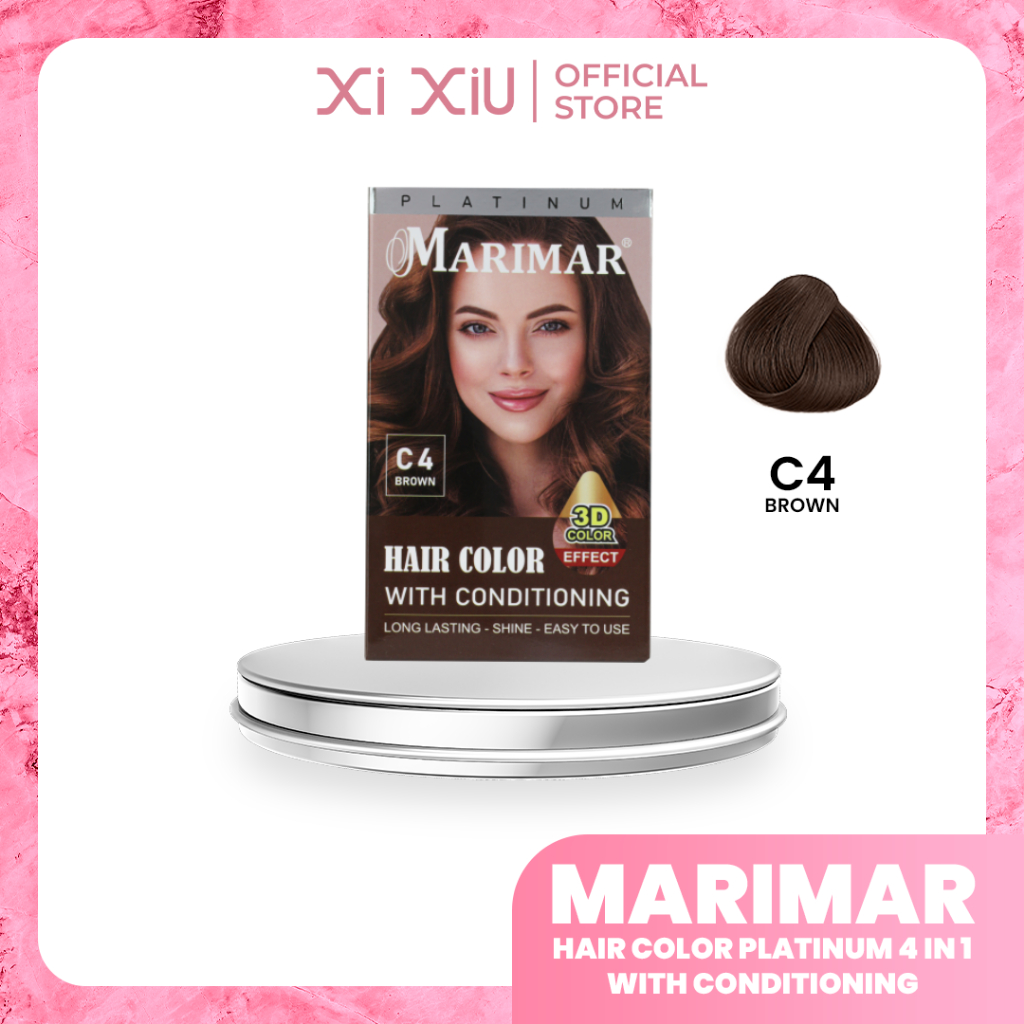 Jual MARIMAR HAIR COLOR PLATINUM 4 in 1 | Shopee Indonesia
