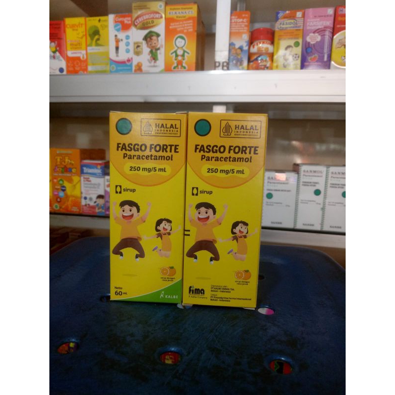 Jual FASGO FORTE SYR/ PARACETAMOL 250MG/5ML / MERINGANKAN SAKIT KEPALA ...