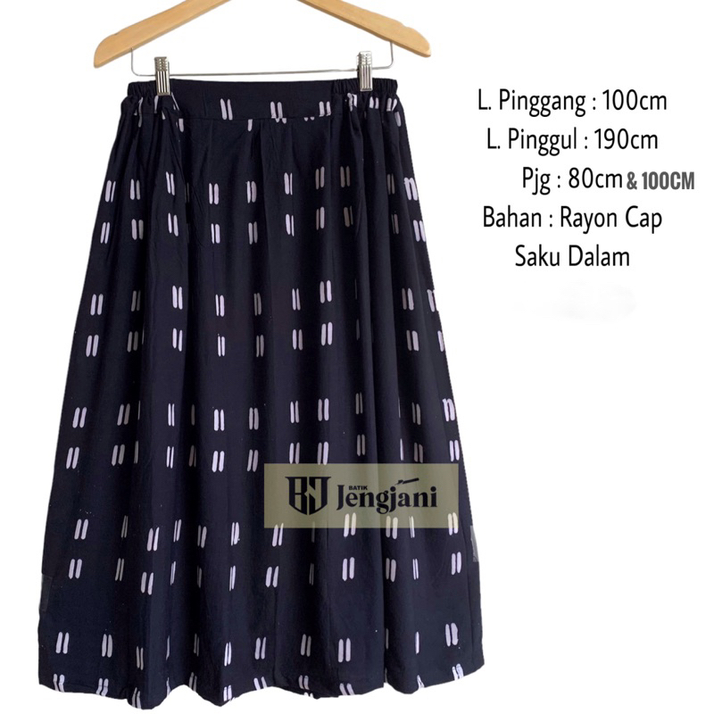 Jual Rok Camelia | Rok Batik Jumputan Shibori Handmade | Rok Rayon Cap ...
