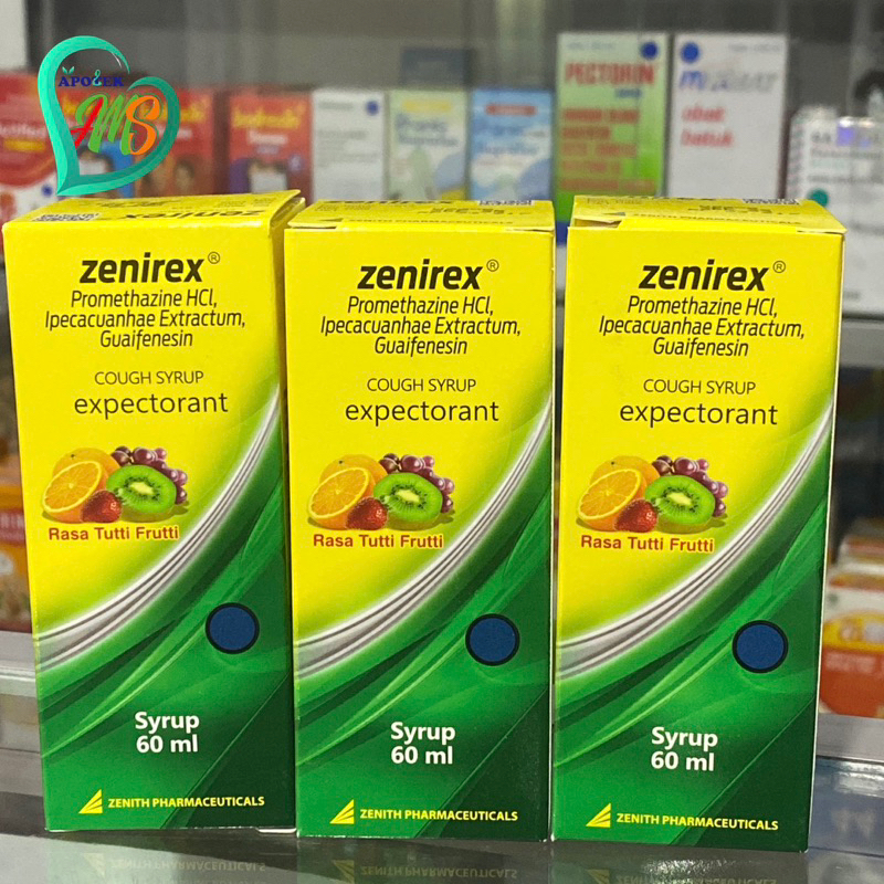 Jual Zenirex Cough Sirup 60 ML | Obat Batuk Rasa Tutti Frutti | Shopee ...