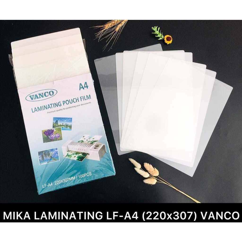 Jual Vanco Laminating Pouch Film / Mika Laminating Isi 100 Ukuran A4 (1 ...