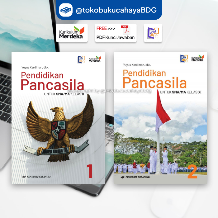 Jual BUKU PPKN PENDIDIKAN PANCASILA Erlangga KELAS 10 11 / X XI SMA KURIKULUM MERDEKA ORIGINAL ...