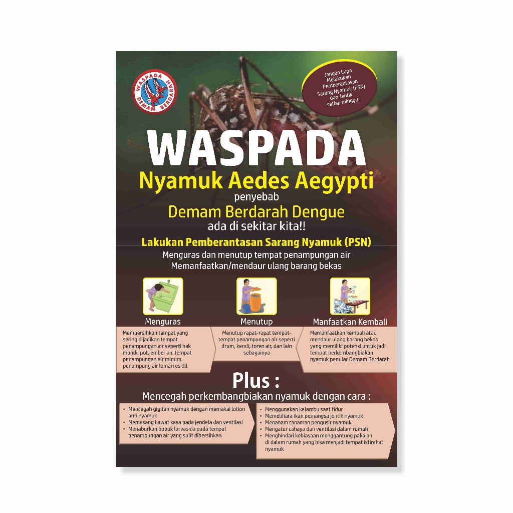 Jual Poster Kesehatan Waspada DBD | Shopee Indonesia