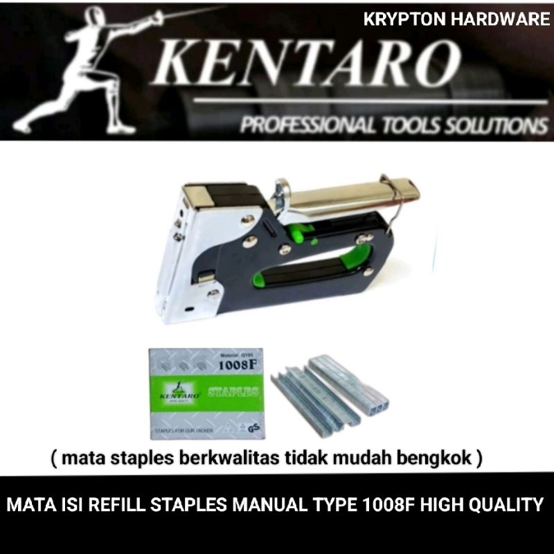 Jual Kentaro mata isi refill staples / gun tacker 1008F | Shopee Indonesia