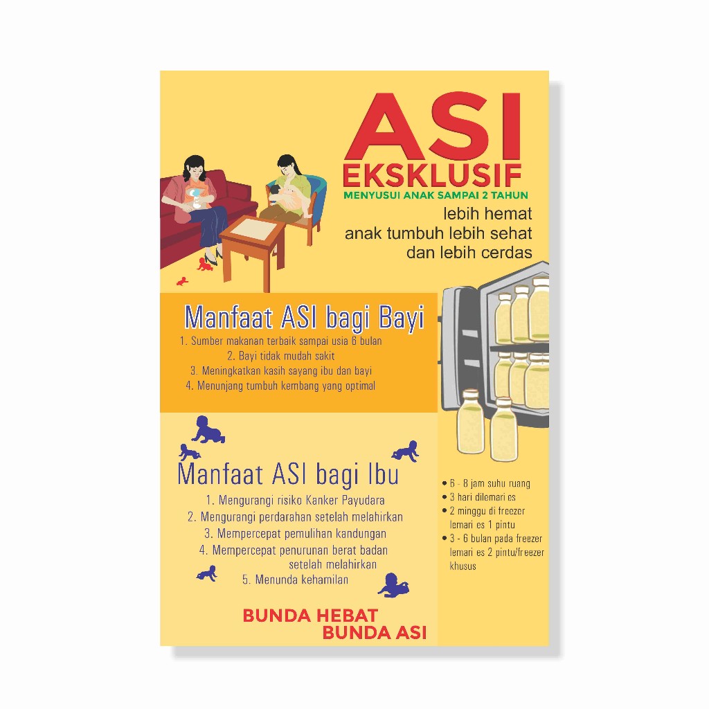 Jual Poster Kesehatan Menyusui ASI Ekslusif | Shopee Indonesia