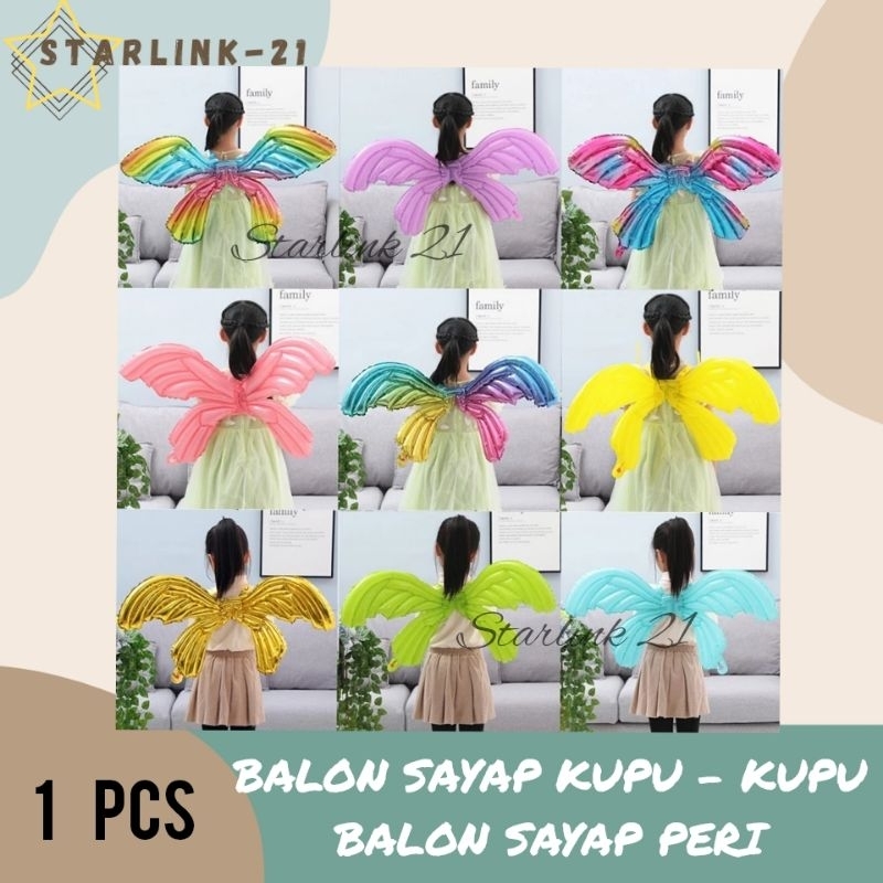 Jual BALON SAYAP KUPU KUPU | Balon Sayap Peri | Balon Wings | Shopee ...