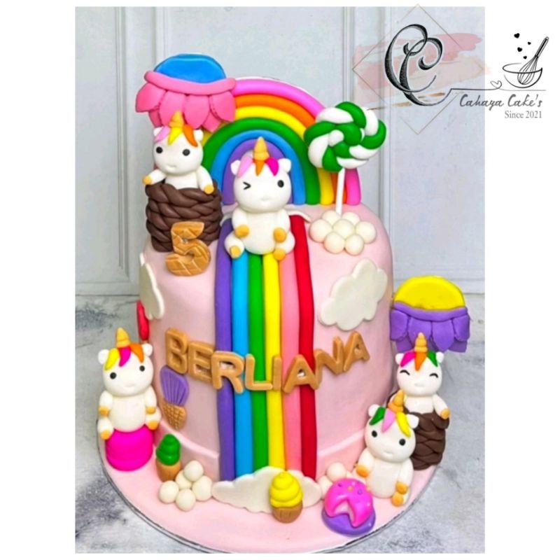 Jual Unicorn Cake / Kue Ulang Tahun Unicorn / Kue Ultah Kuda Ponny ...
