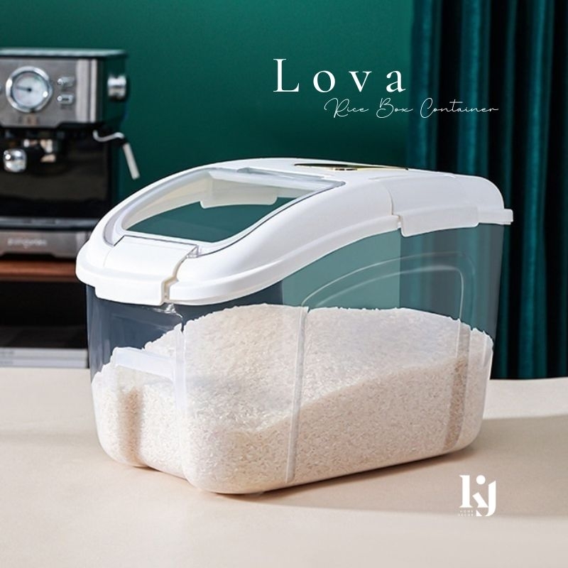 Jual Lova Ricebox Container / Tempat Beras Dispenser Rice Box Container ...