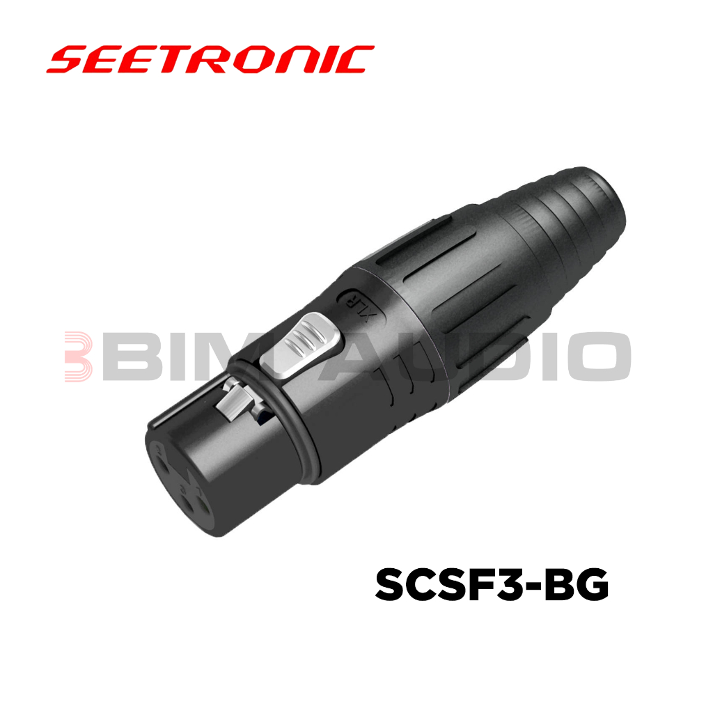Jual Connector XLR Female 3-Pin SEETRONIC SCSF3-BG ORIGINAL | Shopee Indonesia