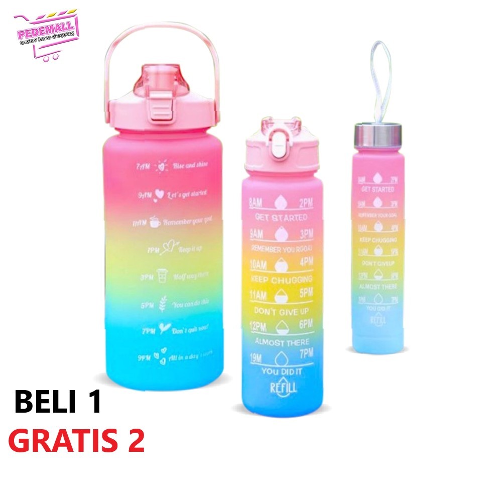 Jual Botol Minum Beranak 3 in 1 Dewasa VIRAL Super Jumbo 2000 ML Dapat ...