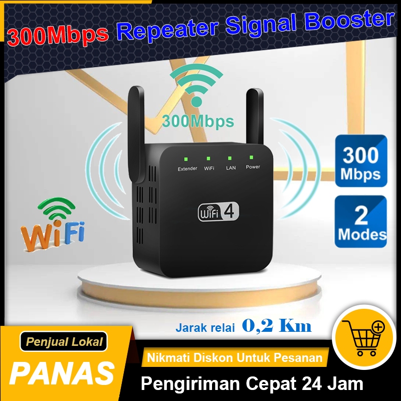 Jual Nippy Wifi Repeate 300 Mbps Repeater Wifi Range Extender Router ...