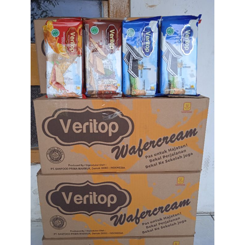 Jual Veritop wafer 80gr wafer hajatan isi 30pcs | Shopee Indonesia