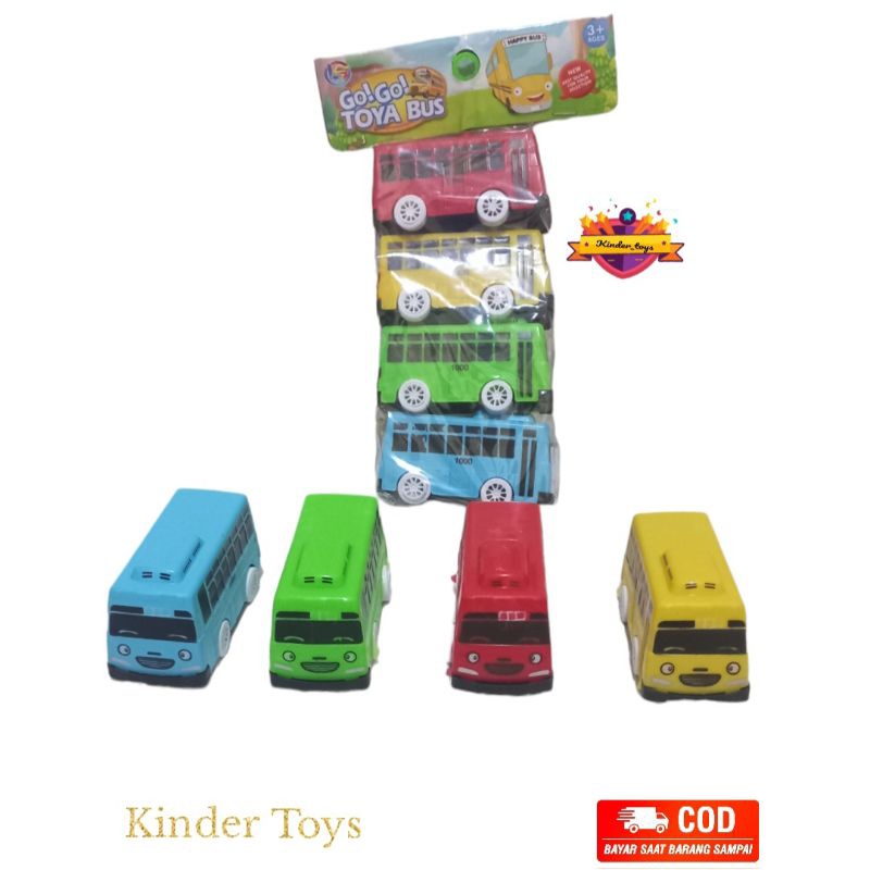 Jual Mainan Anak Mobil bus pullback isi 4 pcs | Shopee Indonesia
