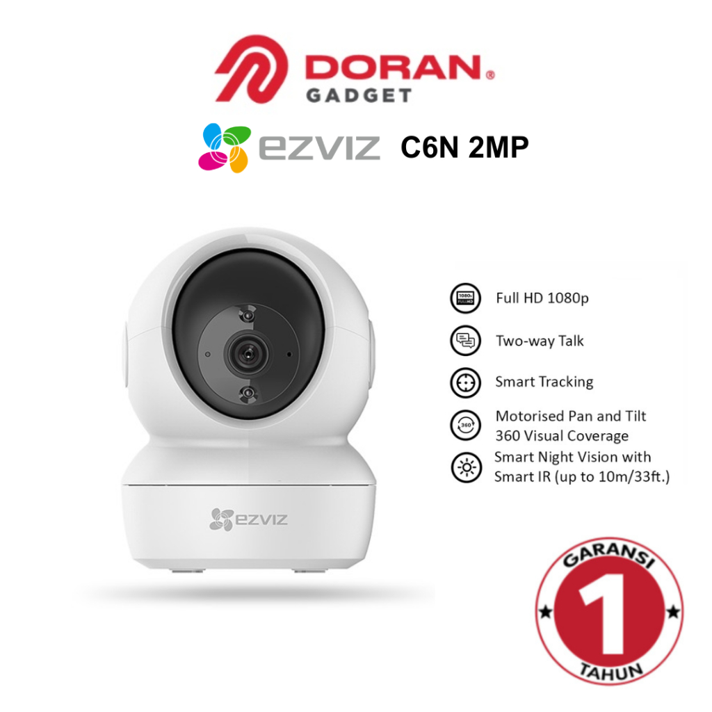 Jual Ezviz C6N 2MP | Smart Wifi Pan Tilt IP Camera CCTV Indoor 1080p ...