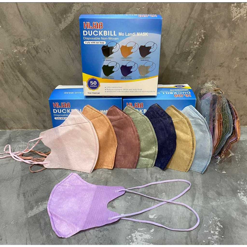 Jual Duckbill Hijab Headloop Mix Warna Hitam Putih Abu Isi 50 pcs | Shopee Indonesia